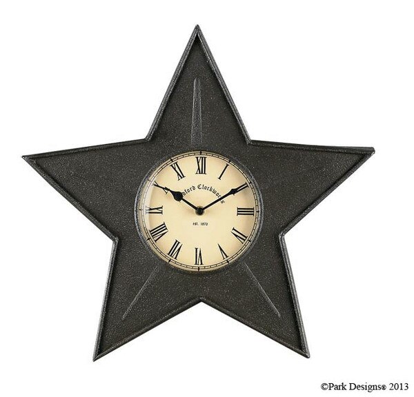 Star Metal Clock - Black | Park Designs