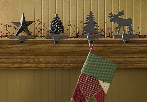 Fir Tree Stocking Hanger - Iron Finish | Park Designs