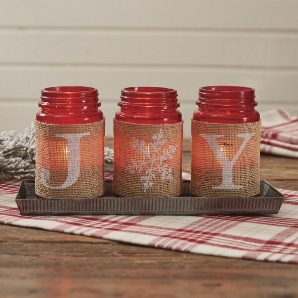 Joy Mason Jar Tray With Jars | Park Designs