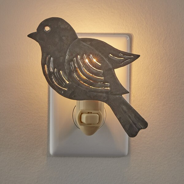 Galvanized Bird Night Light | Park Designs