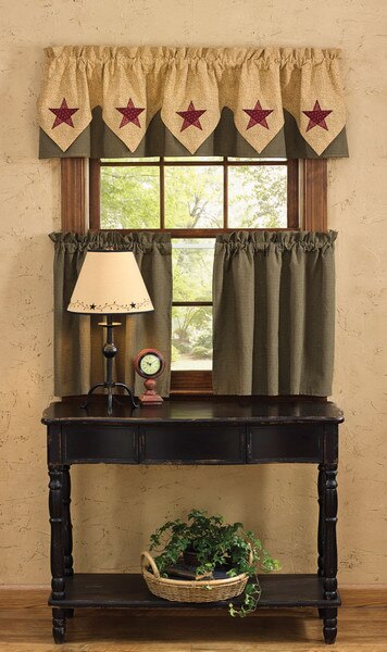 Country Star Lined Point Valance | Park Designs