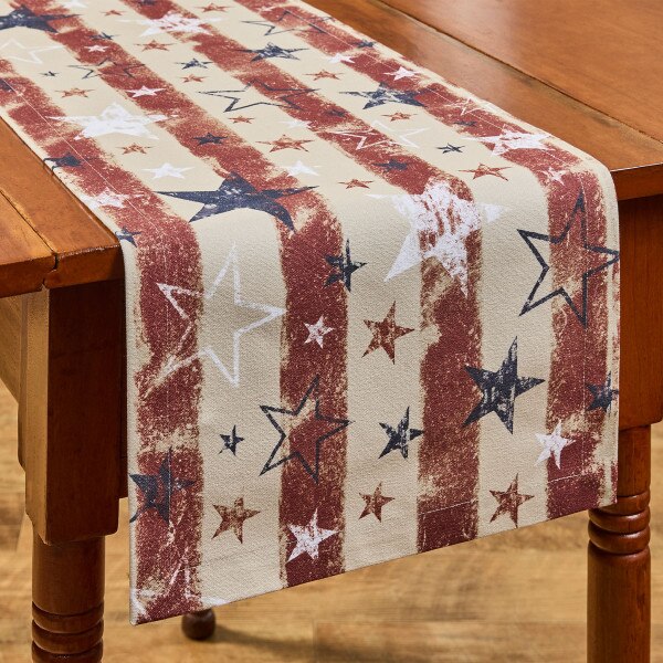 Distressed Flag Table Runner 42" L | Park Designs