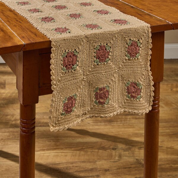 Granny Square Table Runner 36" L | Park Designs