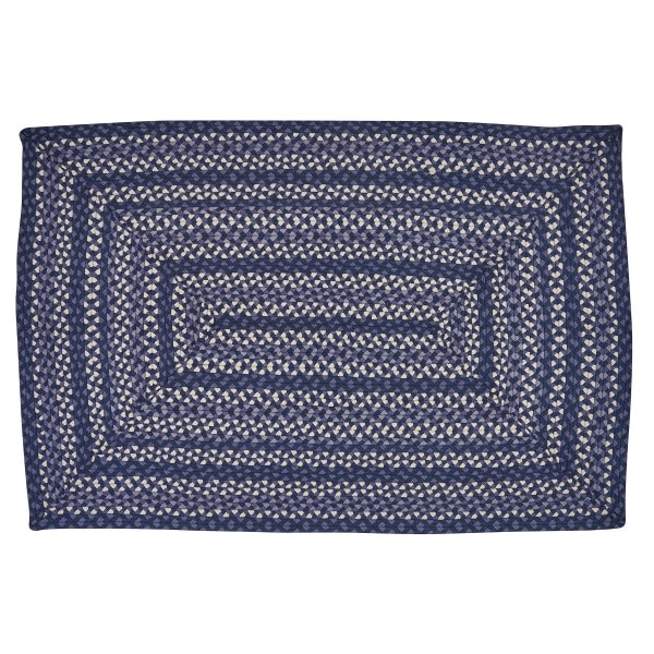 Bluestone Braided Rectangular Rug 48" x 72" | Park Designs