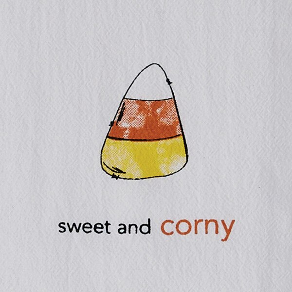 Sweet And Corny Sentiment Dishtowel | Split-P