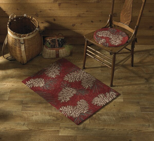 Pinecone Hooked Rug | Park Designs