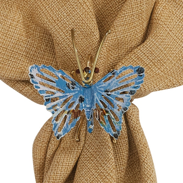 Blue Butterfly Napkin Ring | Park Designs