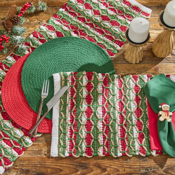 Ribbon Candy Table Runner 54" L | Split-P