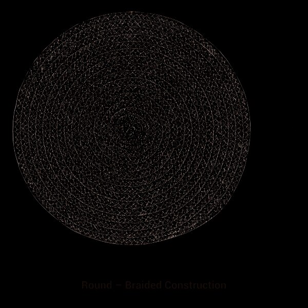 Boxwood And Pine Print Braided Placemat | Park Designs