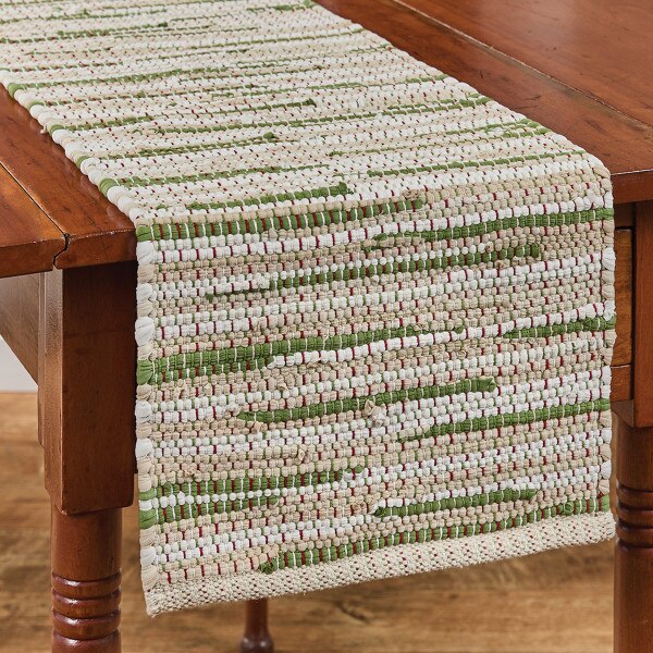 Christmas Barn Chindi Table Runner 36" L | Park Designs