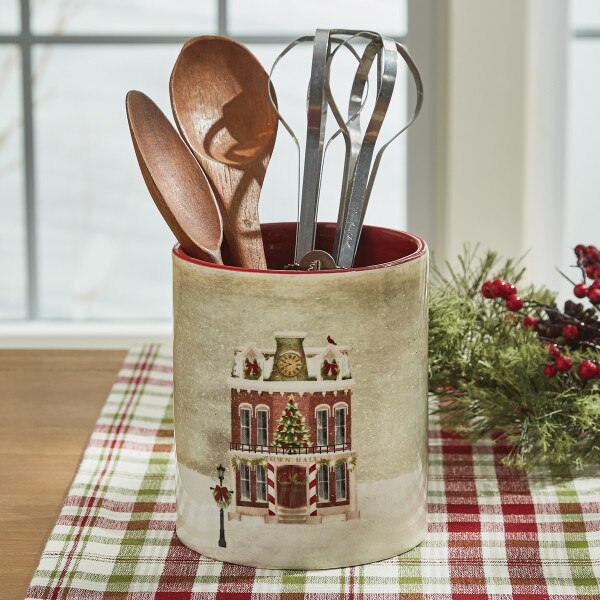 Vintage Town Square Utensil Crock | Park Designs
